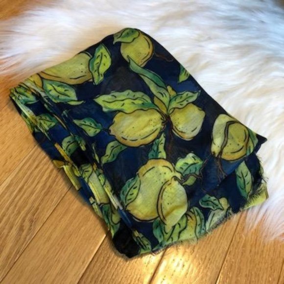 Patricia Nash | Accessories | Patricia Nash Positano Lemon Scarf | Poshmark